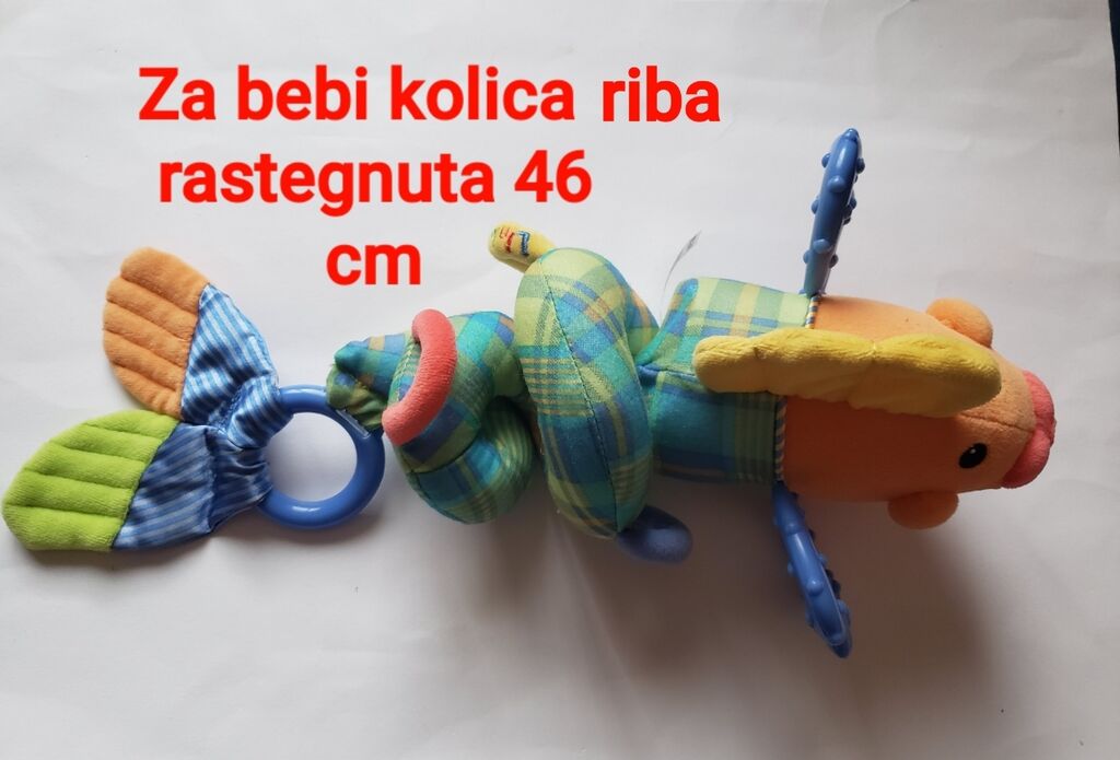 Fisher Price spirala riba za kolica ili krevetić. Riba spirala se