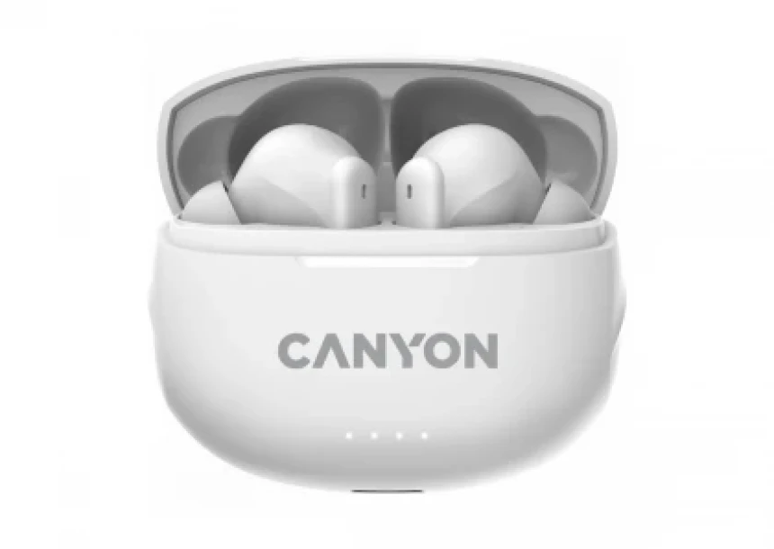 CANYON TWS-8, Bluetooth headset, with microphone, with ENC, BT V5.3 BT V5.3 JL 6976D4, Frequence Response:20Hz-20kHz, battery EarBud 40mAh*2+Charging Case 470mAh, type-C cable length 0.24m, Size: ...