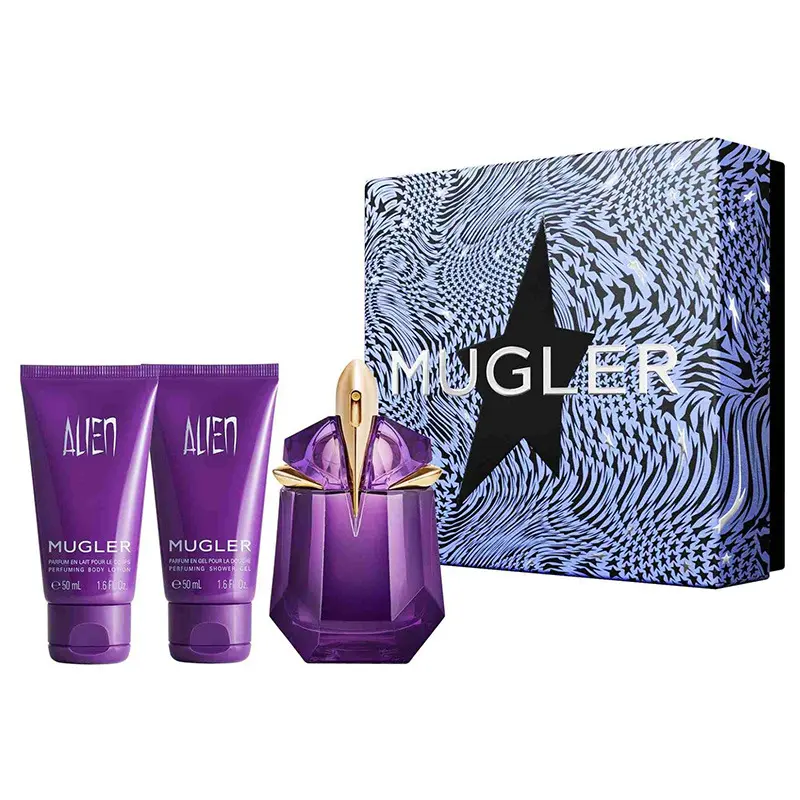 MUGLER Ženski pokon set Alien (EDP 30ml + Losion za telo 50ml + Gel za tuđiranje 50ml)