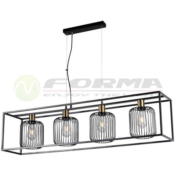 Viseća lampa F7044-4V BK+SG