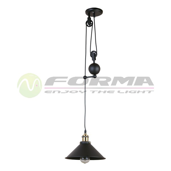 Viseća lampa F7207-1VM crna