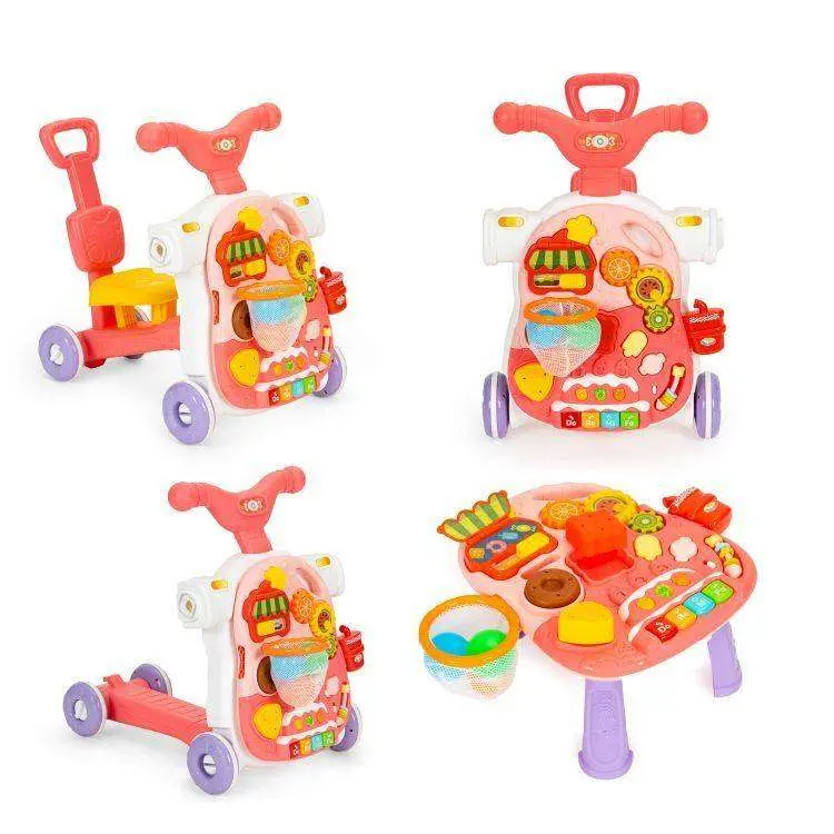 ECO TOYS Huangeru 4u1 Edukativna guralica, Roze