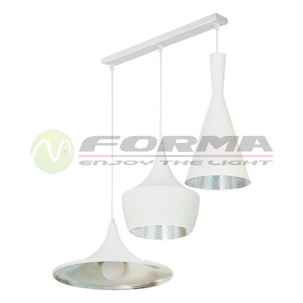 Metalna vislica MP005-3L belo-srebrna