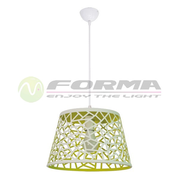 Metalna vislica MP060-35 belo-fluorescentno zeleno