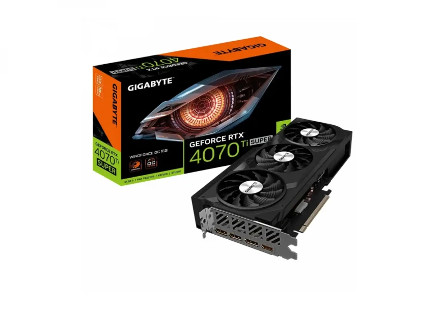 Grafička karta Gigabyte GeForce RTX 4070 Ti Super GV-N407TSWF3OC-16GD 16GB 192 bit 3xDP/HDMI