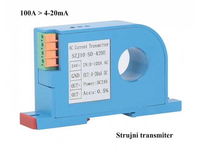 Strujni transmiter 100A AC u struju 4-20mA