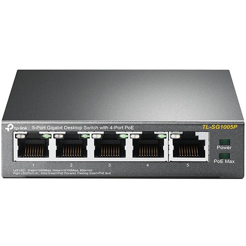 TP-Link 5-Port Gigabit Desktop Switch PoE | TL-SG1005P