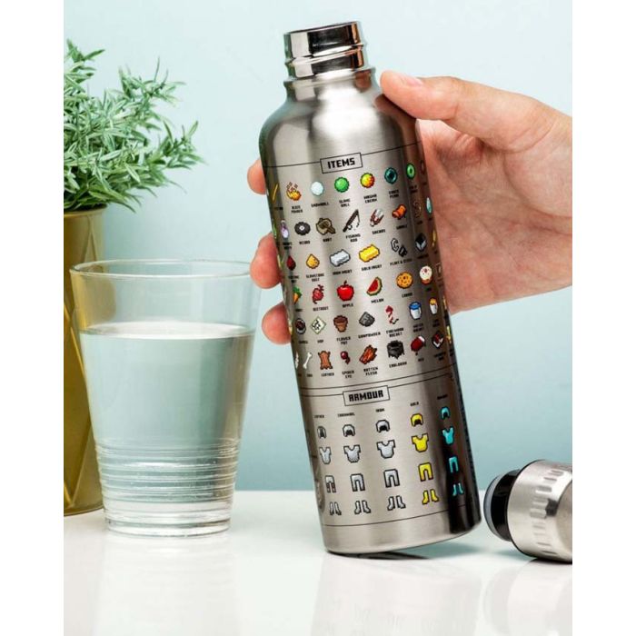 Boca Paladone Minecraft - Metal Water Bottle