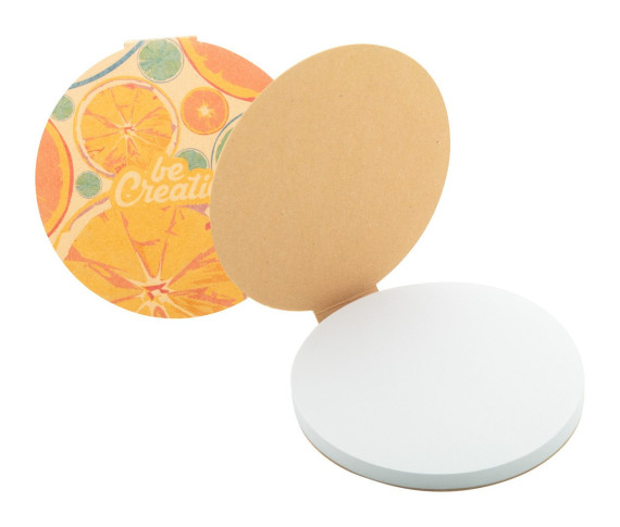 CREASTICK CIRCLE ECO CUSTOM STICKY NOTEPAD