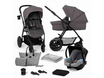 KINDERKRAFT Kolica za bebe Xmoov 3u1 dark grey