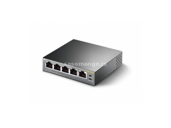 Switch TP-LINK TL-SG1005P Gigabit/5x RJ45/10/100/1000Mbps/4x PoE+/56W PoE/metalno kuciste
