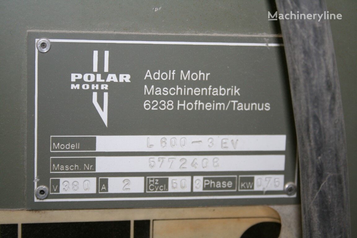 Polar L600-3 EV Lift mašina za rezanje papira