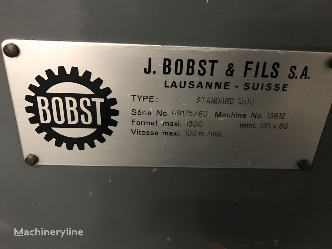 Bobst Standard 1300 mašina za gužvanje