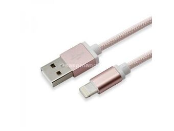 S-BOX pink kabl za punjač USB A (muški) na lightning (muški) 1.5m