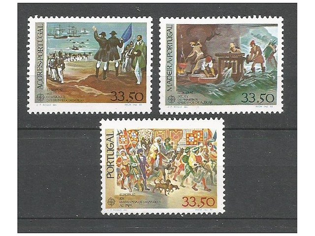 Portugal Azores Madeira 1982. EVROPA CEPT cisto