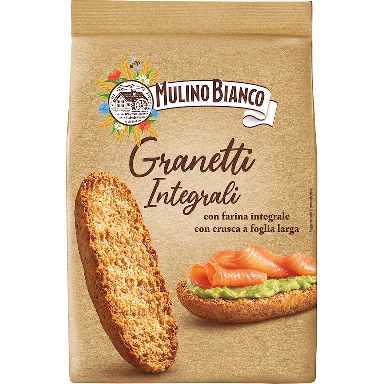 Mulino Bianco integralni dvopek 1 kom 280g