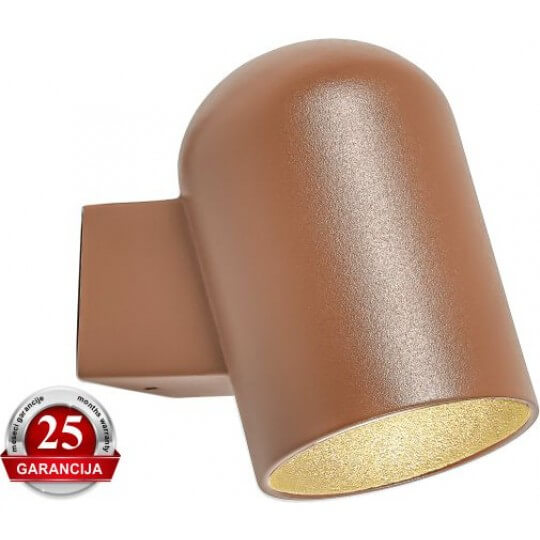 Zidna spoljna lampa 245-B IP65 1xGU10 Braon