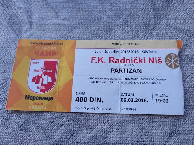 RADNICKI NIS - PARTIZAN