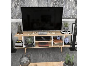 HANAH HOME TV polica Akya Sapphire/ bela