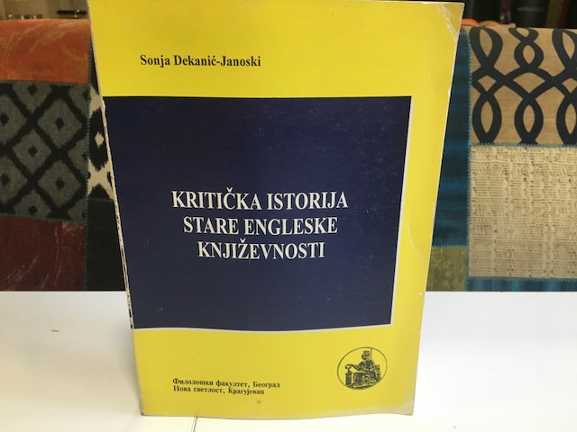 Kritička istorija stare engleske književnosti  Sonja