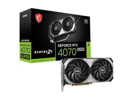 MSI NVIDIA GEFORCE RTX 4070 12GB RTX 4070 SUPER 12G VENTUS 2X OC GRAFIČKA KARTA