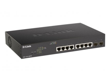 D LINK SMART LAN SWITCH DGS-1100-10MPV2 8PORT/2SFP