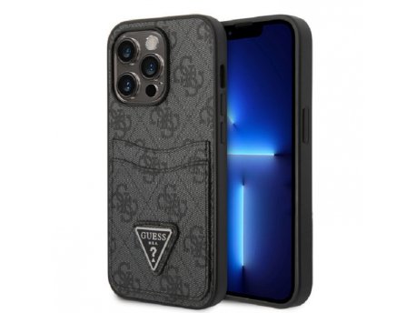 GUESS MASKA ZA IPHONE 14 PRO 4G DOUBLE CARD TRIANGLE BLACK CENA