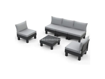 Keter baštenski set Cantara elements 5 seater grafit