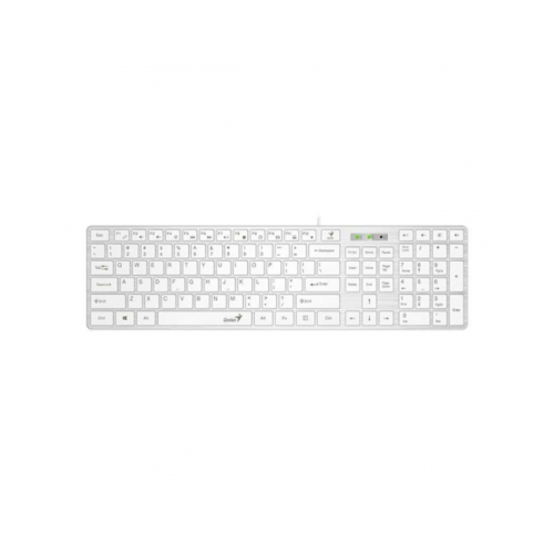 Genius SlimStar 126 YU USB slim tastatura bela