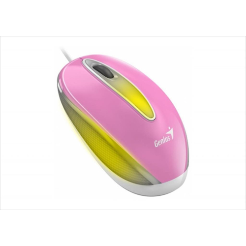 GENIUS Miš žičani usb dk-mini rgb roze