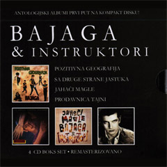 Bajaga & Instruktori - Antologija: Pozitivna geografija / Sa druge strane jastuka / Jahači magle / Prodavnica tajni [boks-set] (4x CD)