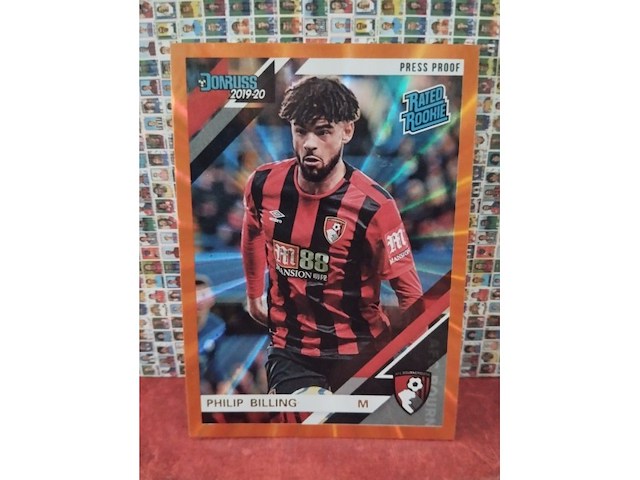 Donruss 2019/20 Philip Billing Orange Laser Press Proof