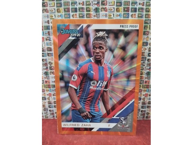 Donruss 2019/20 Wilfried Zaha Orange Laser Press Proof