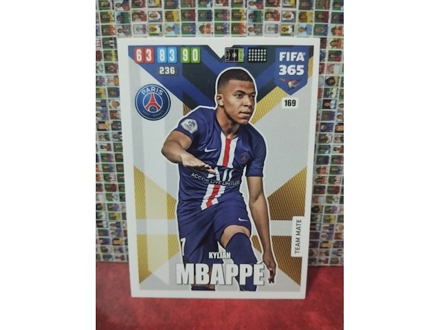 Fifa 365 2020 Adrenalyn - Kylian Mbappe - Broj 169