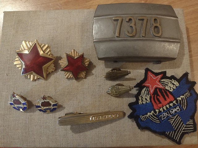 Komplet oznaka milicionera SFRJ za uniformu