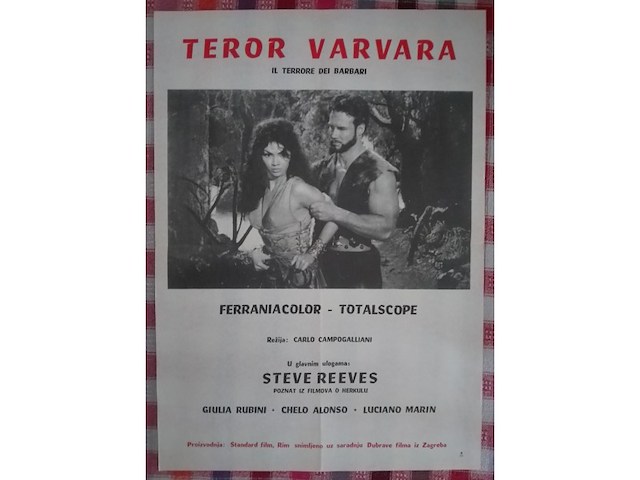 plakat TEROR VARVARA