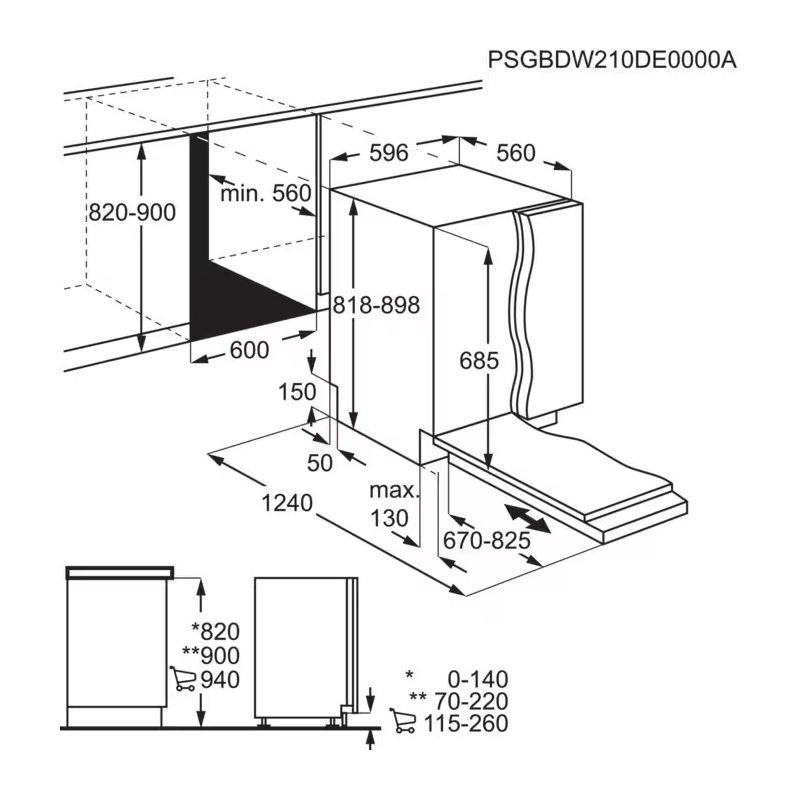 Electrolux ugradna sudomašina EEC87400W