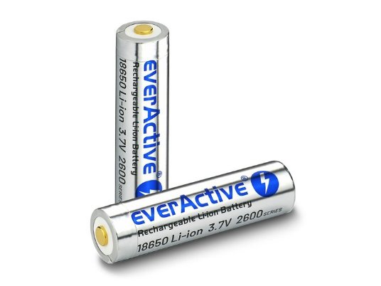 EverActive baterija Li-ion 18650, 2600 mAh + micro USB