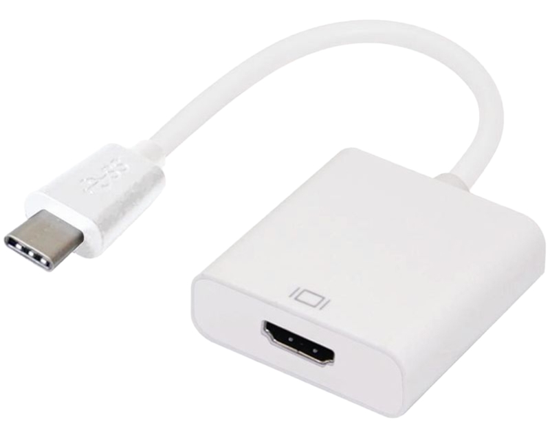 E-GREEN Adapter USB 3.1 tip C (M) – HDMI (F) beli