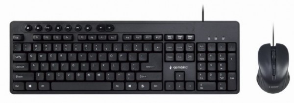KBS-UM-04 Gembird Multimedia set mis + tastatura crni US layout A