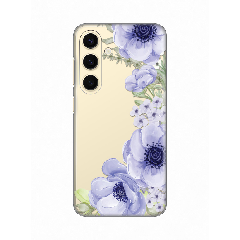 Maska(futrola) Silikonska Print Skin za Samsung S921B Galaxy S24 Blue Roses