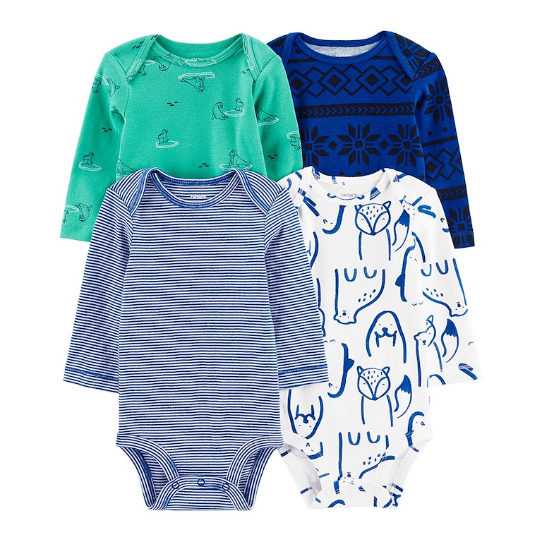 Carter's bodi za bebe dečake - set od 4 kom. BL241Q125510