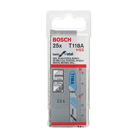 Bosch List ubodne testere za metal 25 kom T 118 A, 2608638470