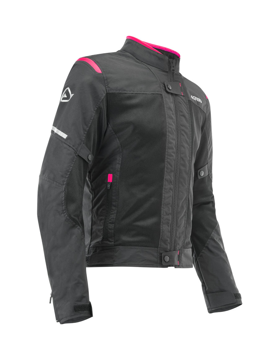 Acerbis ženska mesh moto jakna Ramsey my Vented crna pink