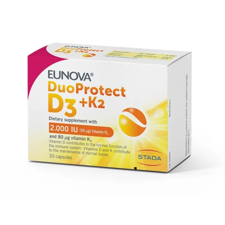 EUNOVA DuoProtect D3+K2 30 kapsula