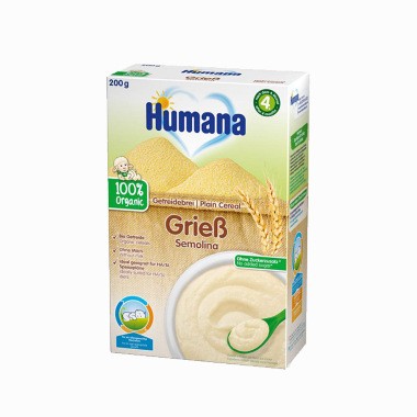 Humana organska instant kaša bez mleka sa grizom 200g