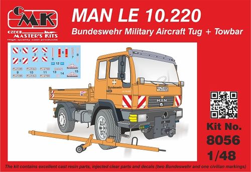 CMK K8056 MAN LE 10.220 Bundeswehr Military Aircraft Tug + towbar