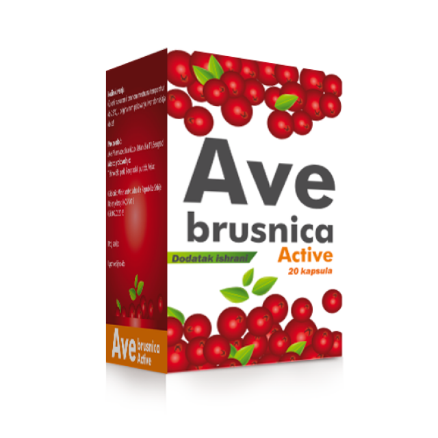 Ave brusnica Active 20 kapsula