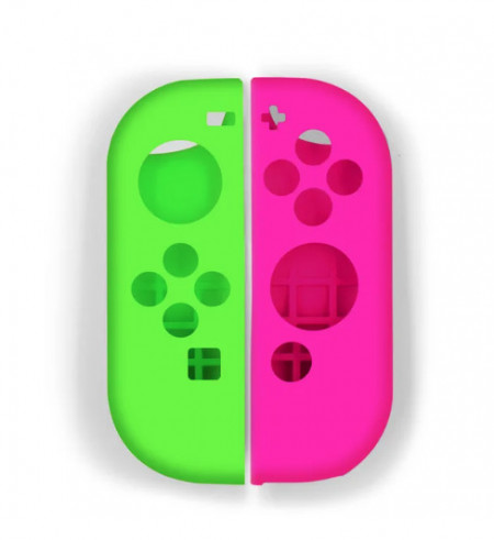 Nintendo Switch Joycon Silicone Case - Neon green/Hot pink