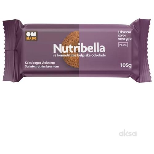 OM Made Nutribella keks belgijska čokolada 105g